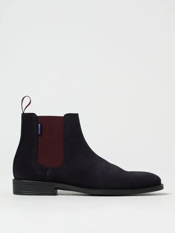 Paul Smith Suede Chelsea Boots - Blue