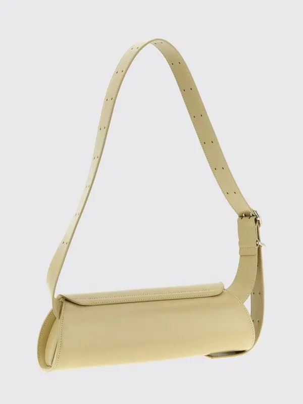 JIL SANDER Cannolo Shoulder Bag In Leather - Beige