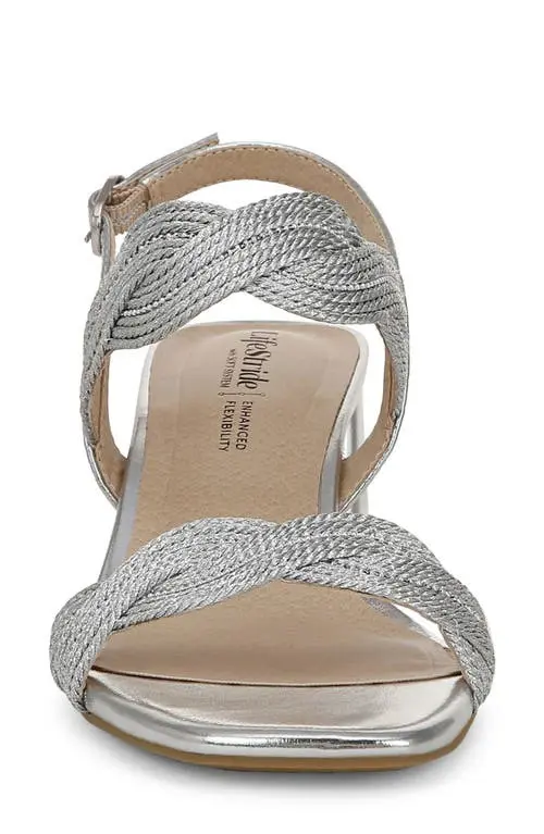 LIFESTRIDE Charnelle Slingback Sandal - Silver