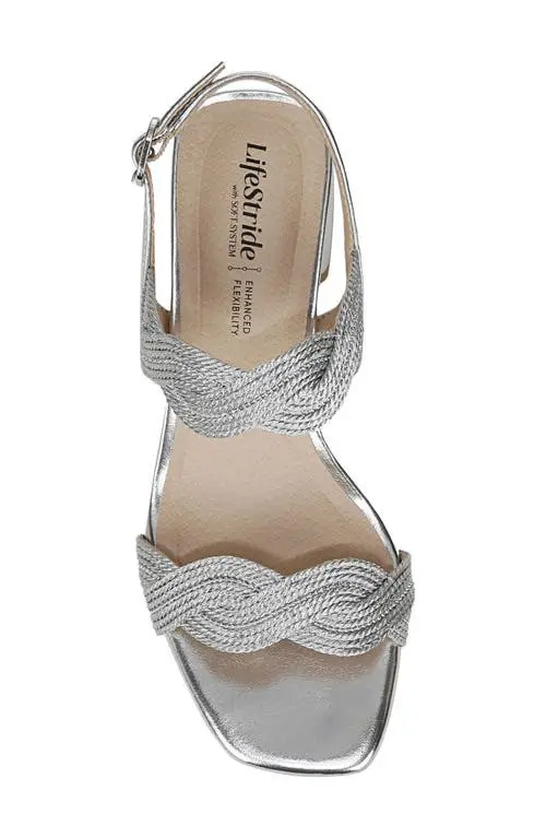 LIFESTRIDE Charnelle Slingback Sandal - Silver