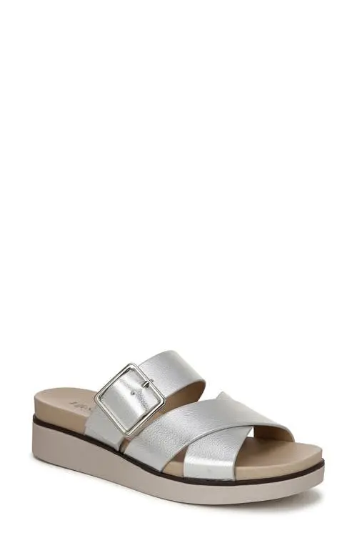 LIFESTRIDE Getaway Platform Slide Sandal - Silver