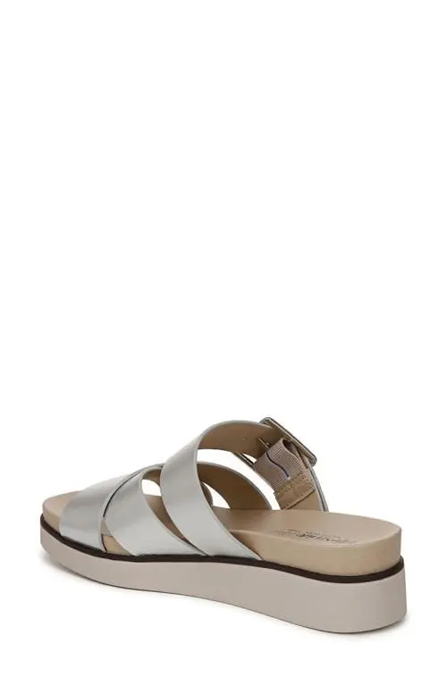 LIFESTRIDE Getaway Platform Slide Sandal - Silver
