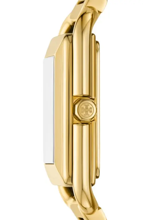 Tory Burch Kira Square Bracelet Watch - Gold