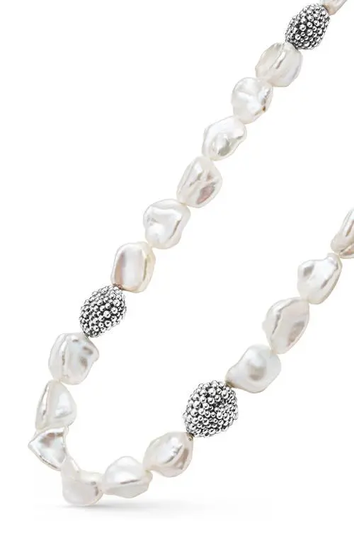 Lagos Luna Keshi Pearl Nugget Necklace