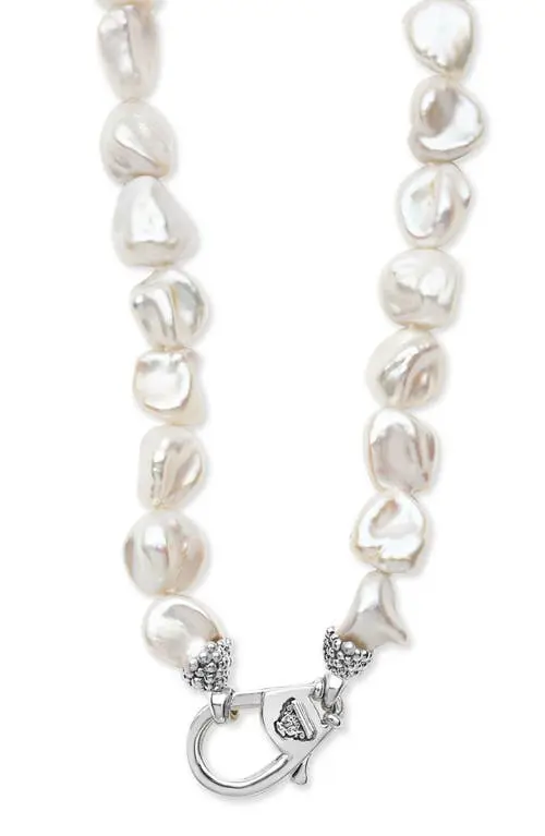 Lagos Luna Keshi Pearl Nugget Necklace