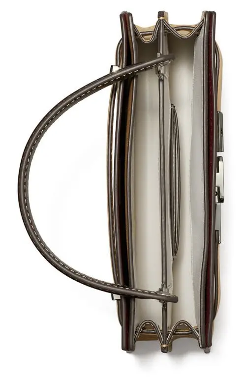 Tory Burch Petite Lee Radziwill Leather Double Bag - Light Camel