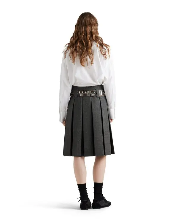 Prada Drawstring Poplin Shirt - White