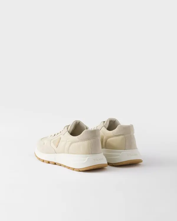 Prada Prax 01 Re-nylon And Suede Sneakers