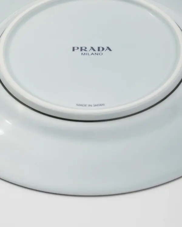 Prada Set Of Two Porcelain Bread Plates