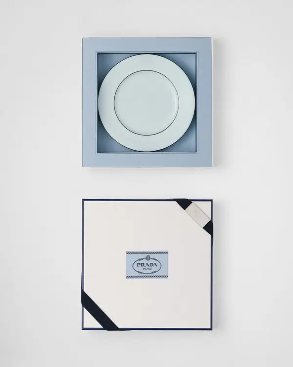 Prada Set Of Two Porcelain Bread Plates