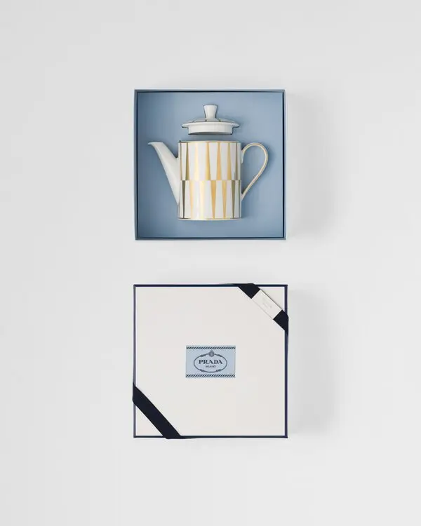 Prada Porcelain Coffee Pot Stripes