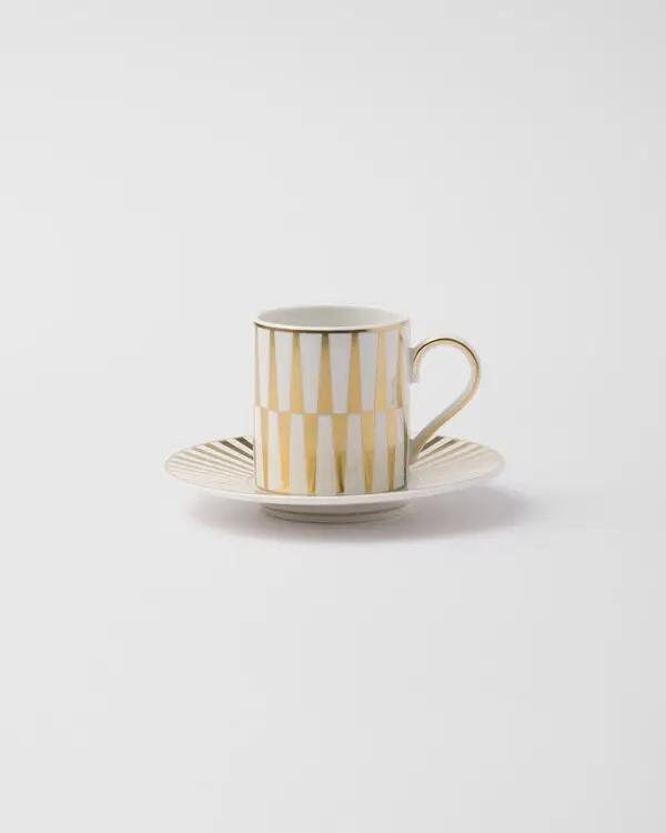 Prada Porcelain Coffee Cup Stripes