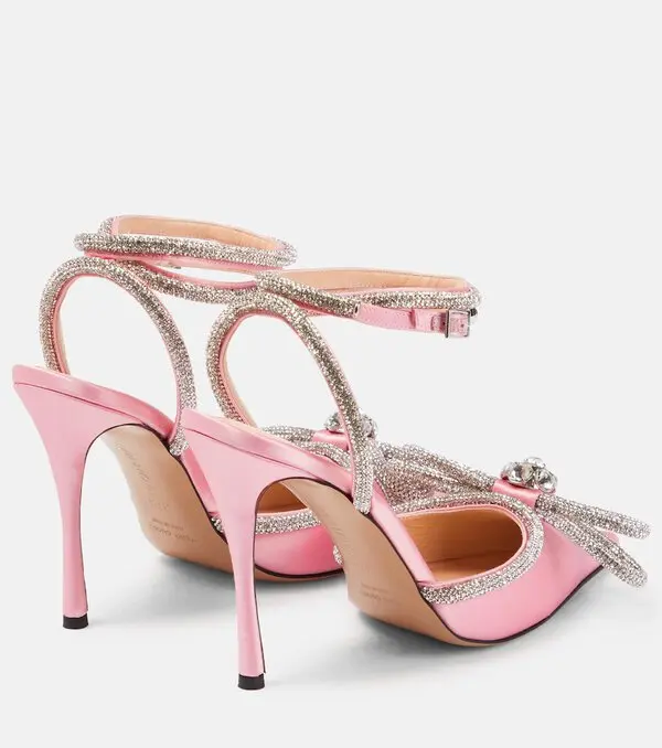 Mach & Mach Double Bow 110 Embellished Pumps