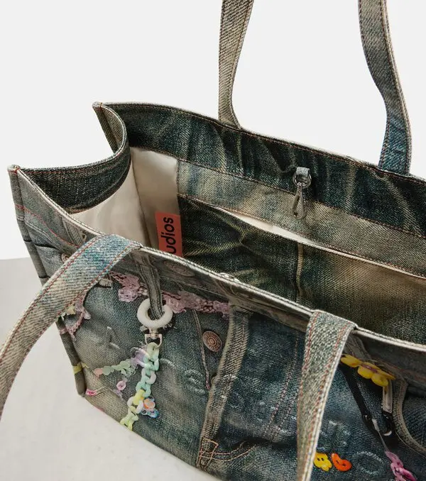 Acne Studios Large Printed Canvas Shopper