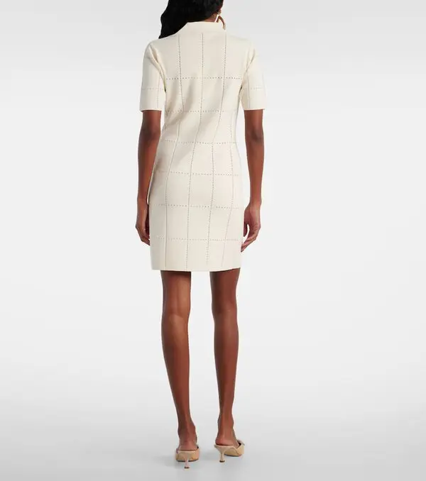 Max Mara Olivi Perforated Mini Dress