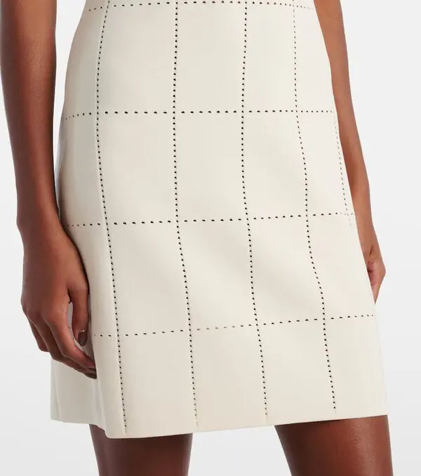 Max Mara Olivi Perforated Mini Dress