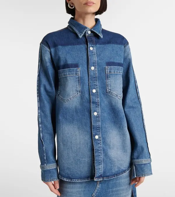 Ag Monaco Patchwork Denim Shirt