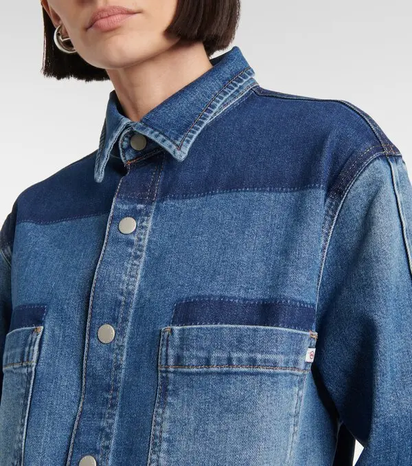 Ag Monaco Patchwork Denim Shirt