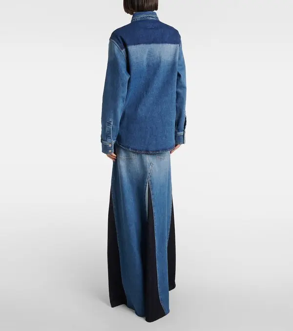 Ag Monaco Patchwork Denim Shirt