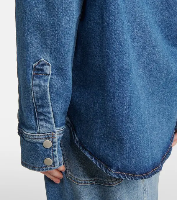 Ag Monaco Patchwork Denim Shirt