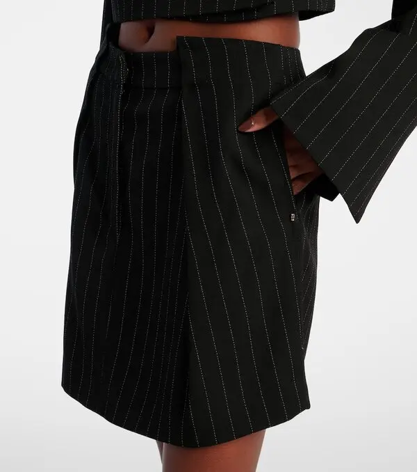 Sportmax Ragno Pinstripe Mini Skirt