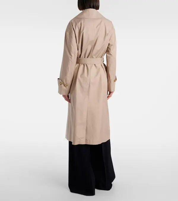 Max Mara Cotton-blend Twill Trench Coat - Brown
