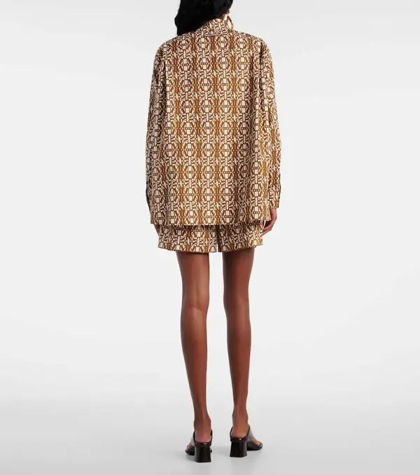 Max Mara Gallura Printed Cotton Shirt