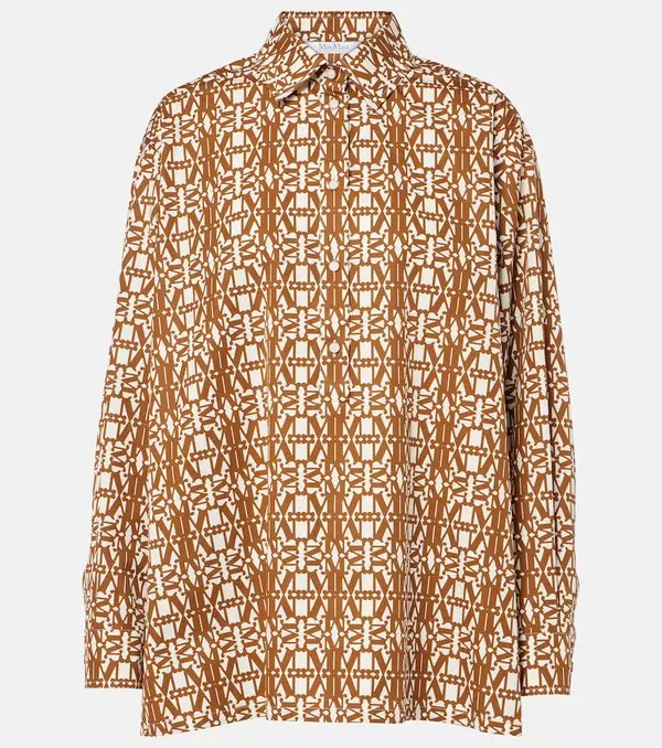 Max Mara Gallura Printed Cotton Shirt
