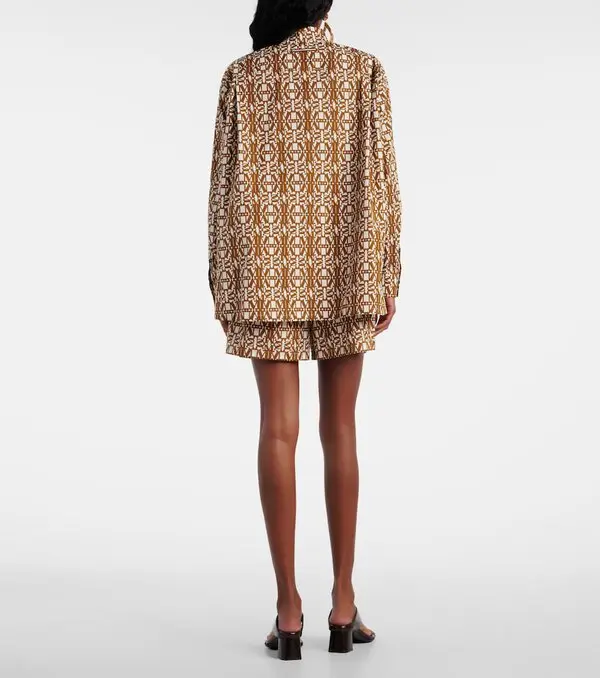Max Mara Gallura Printed Cotton Shirt