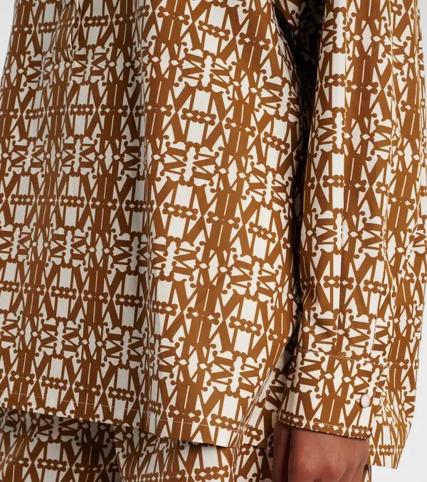 Max Mara Gallura Printed Cotton Shirt