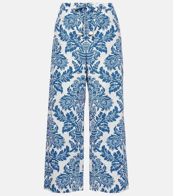 Max Mara Merano Wide-leg Cotton Pants