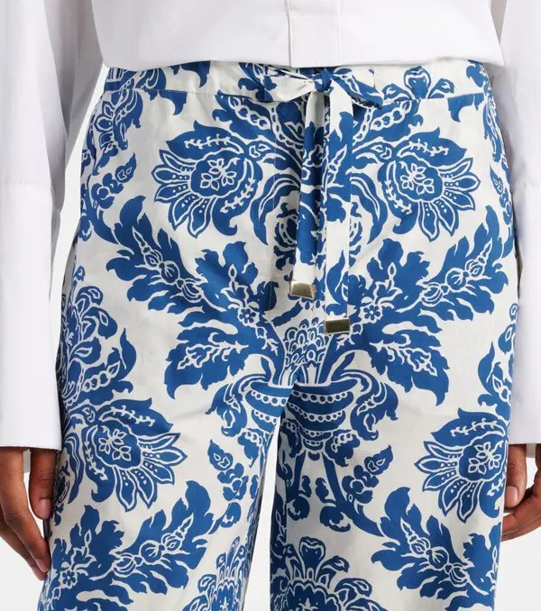 Max Mara Merano Wide-leg Cotton Pants
