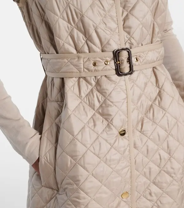 Max Mara Lauren Belted Quilted Coat