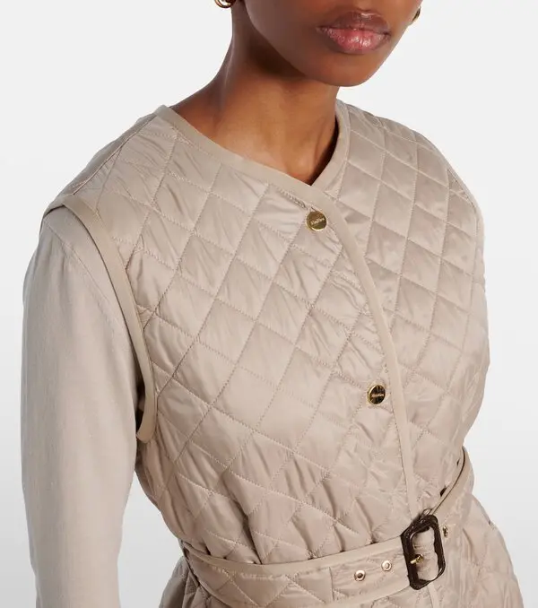 Max Mara Lauren Belted Quilted Coat
