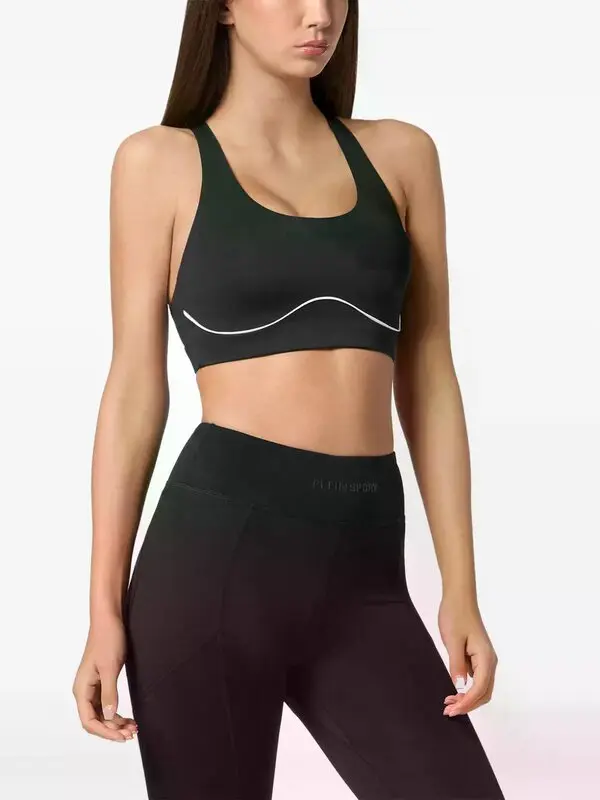 PLEIN SPORT Silky Soft Piping Push-up Bra