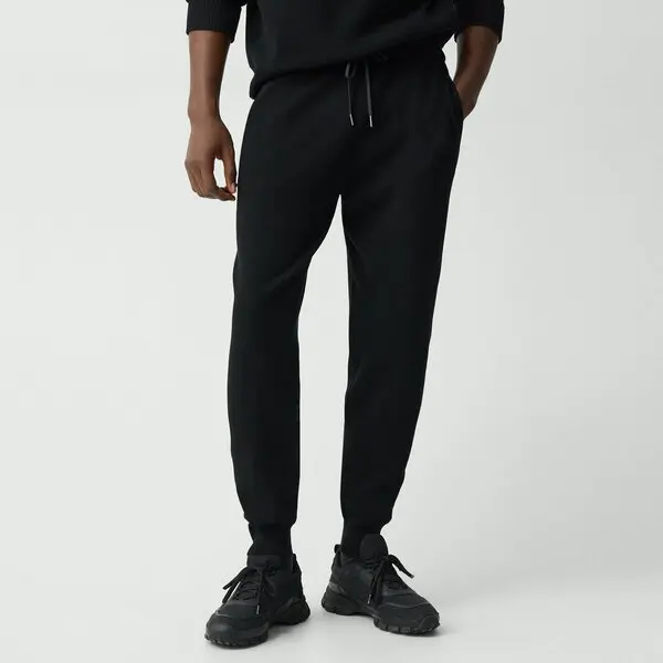 Theory Drawstring Jogger In Fine Bilen - Black