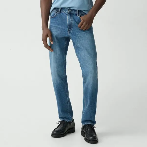 Theory Raffi Stretch Denim Jeans - Mid Blue