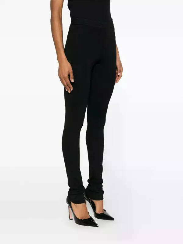 Patrizia Pepe Logo-plaque Leggings