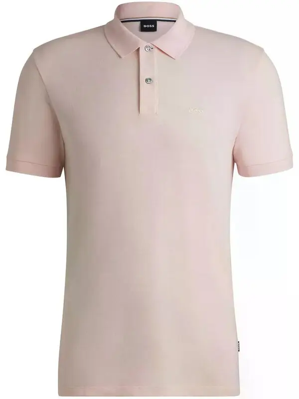 BOSS Cotton Polo Shirt - Pink
