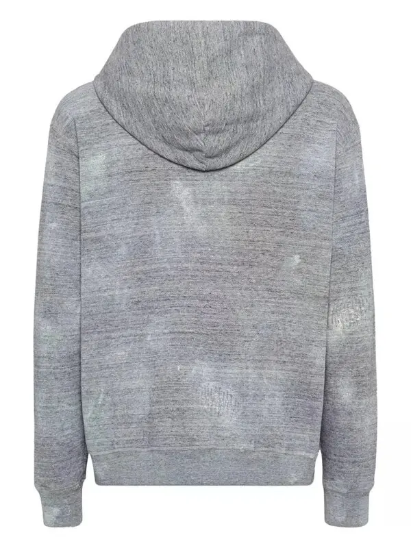 Dsquared2 Distressed Zip-up Hoodie