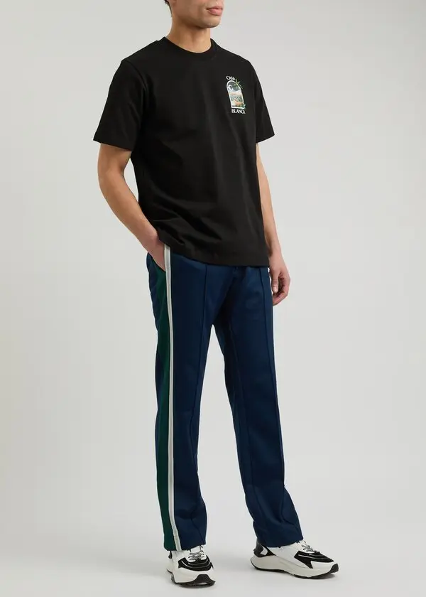 Casablanca La Night Logo Cotton T-shirt