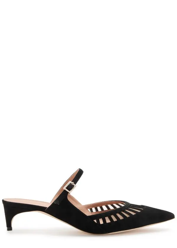 MALONE SOULIERS Bardot 40 Suede Mules