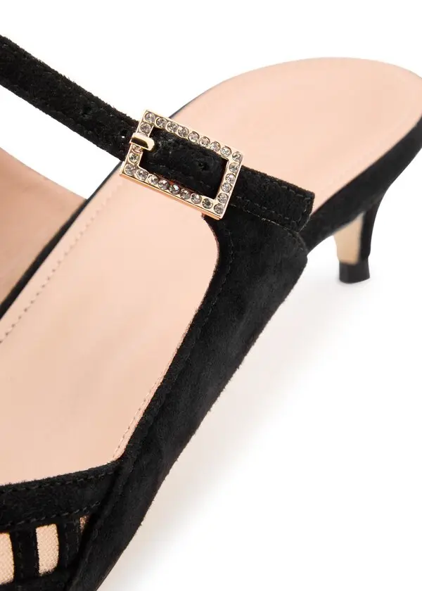 MALONE SOULIERS Bardot 40 Suede Mules