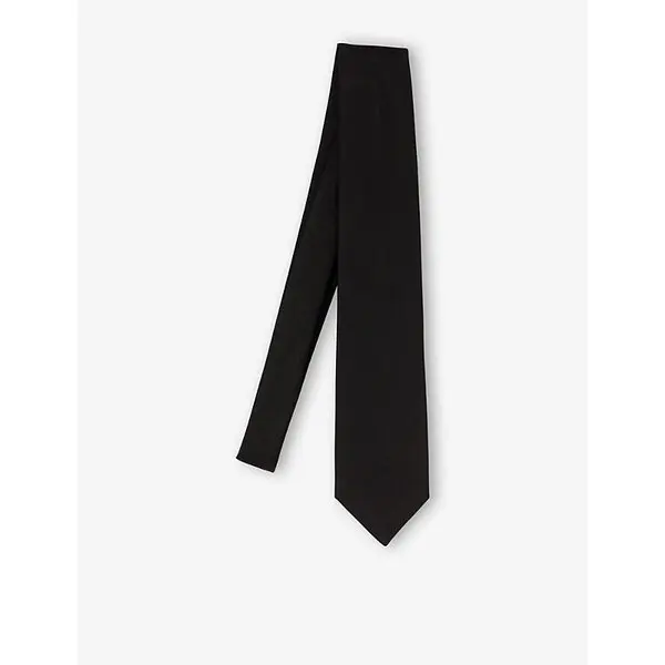 Sandro Jacquard Silk Tie - Noir / Gris
