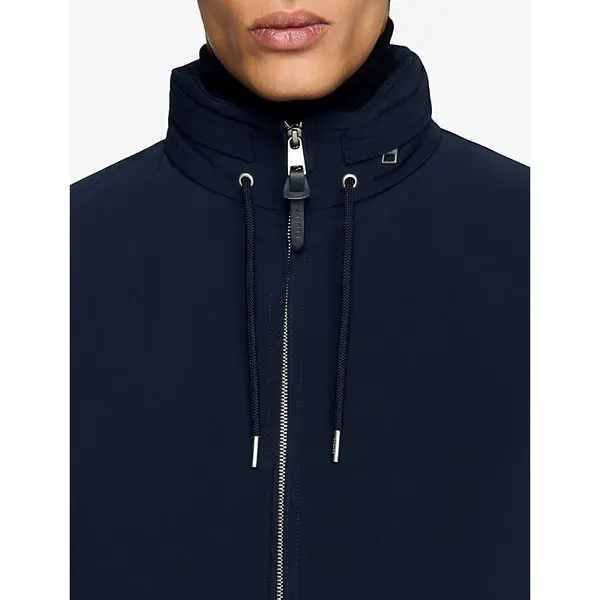 Sandro Hooded Zip-up Jacket - Midnight Blue