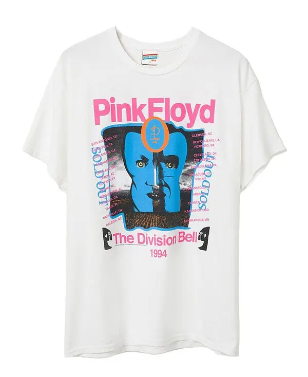 Junk Food Clothing Pink Floyd Division Bell Flea Market Tee - White