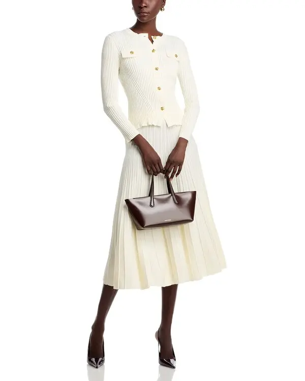 NANCY YANG Ribbed Cardigan - Cream