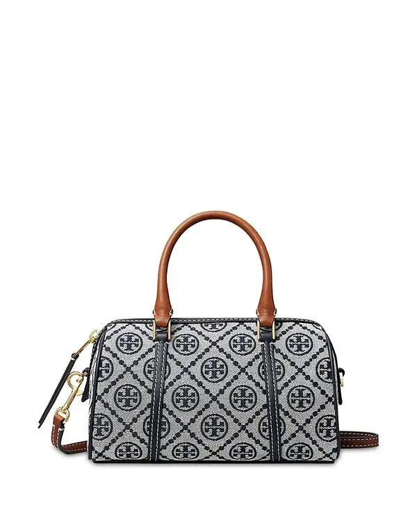 Tory Burch Mini T Monogram Barrel Bag - Navy