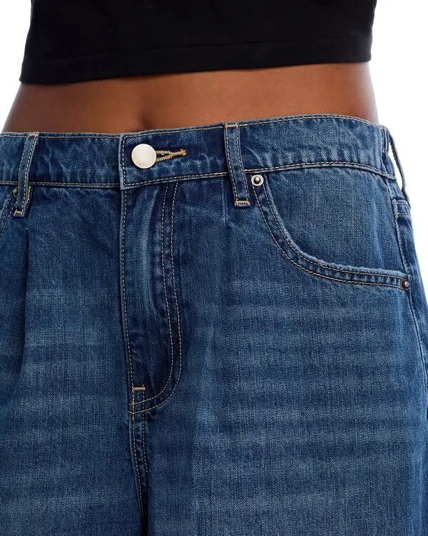 Aqua Wide Leg Denim Trousers