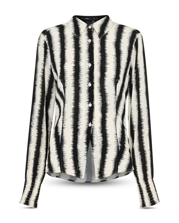 Whistles Hazy Stripe Fitted Shirt